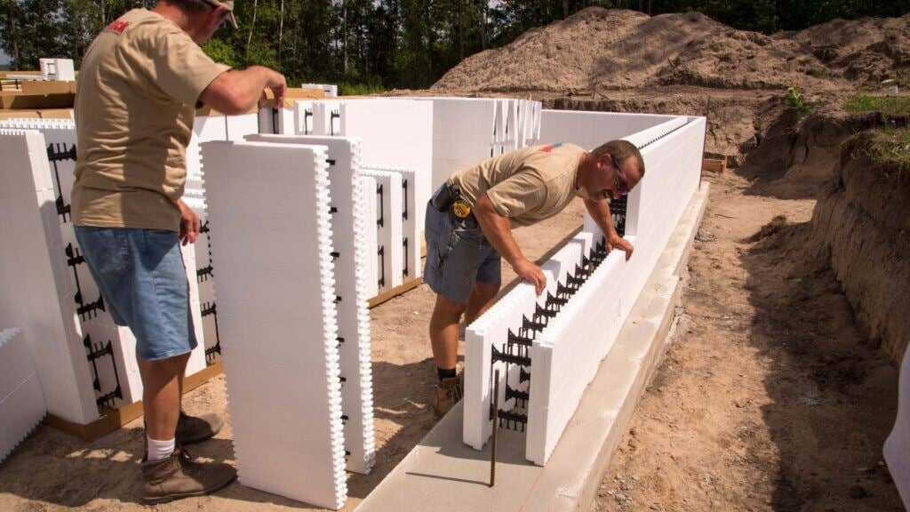 Building with Insulated Concrete Forms Foundations and Basements